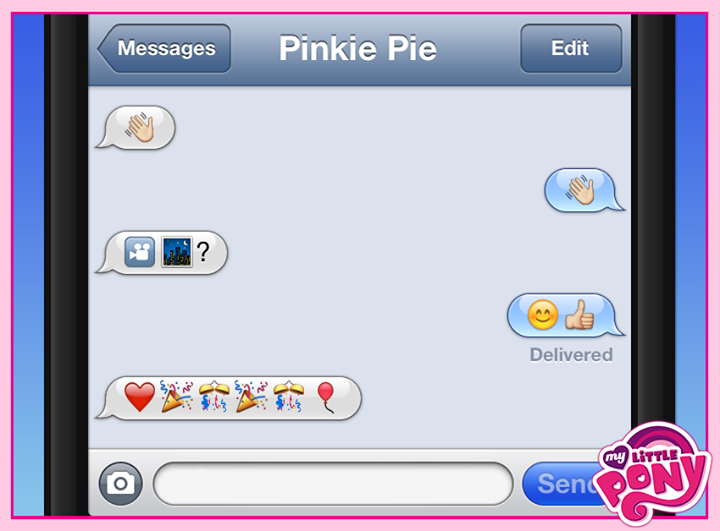 #441616 - safe, pinkie pie, official, balloon, city, emoji, hand, heart ...