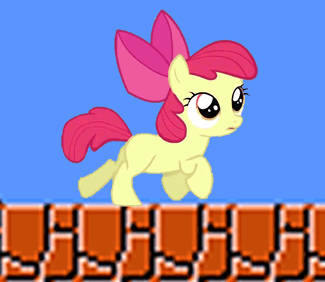 #474497 - safe, apple bloom, g4, animated, female, loop, mario ...