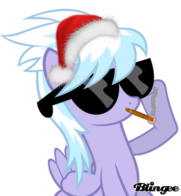 #482750 - safe, cloudchaser, animated, blingee, christmas, cigar ...