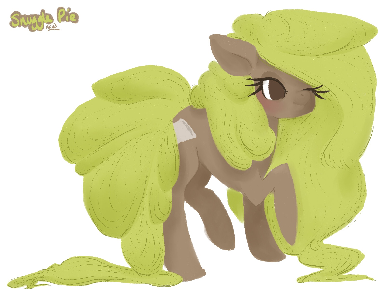 #464617 - safe, artist:grandifloru, oc, oc only, oc:snuggle pie, pony, simple background, solo ...