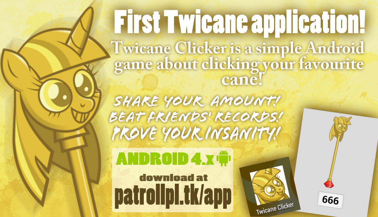 #501444 - safe, android, 666, advertisement, twilight scepter - Derpibooru