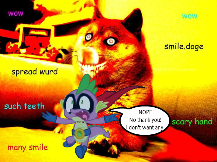 #503811 - grotesque, humdrum, spike, dog, creepypasta, doge, meme ...