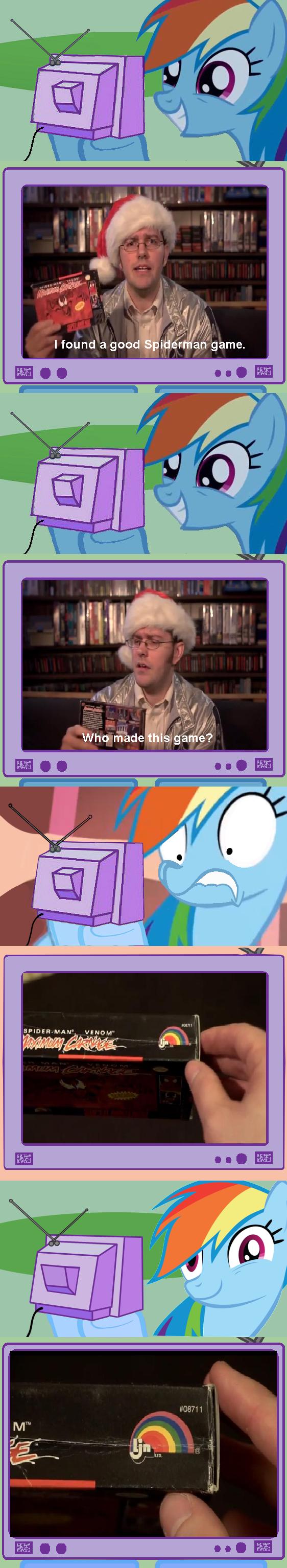 #504461 - safe, rainbow dash, g4, angry video game nerd, avgn wish list ...