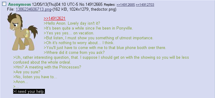 #491617 - safe, doctor whooves, time turner, /mlp/, 4chan, 4chan ...