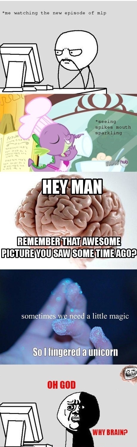 #229789 - suggestive, spike, comic, rage face, scumbag brain - Derpibooru