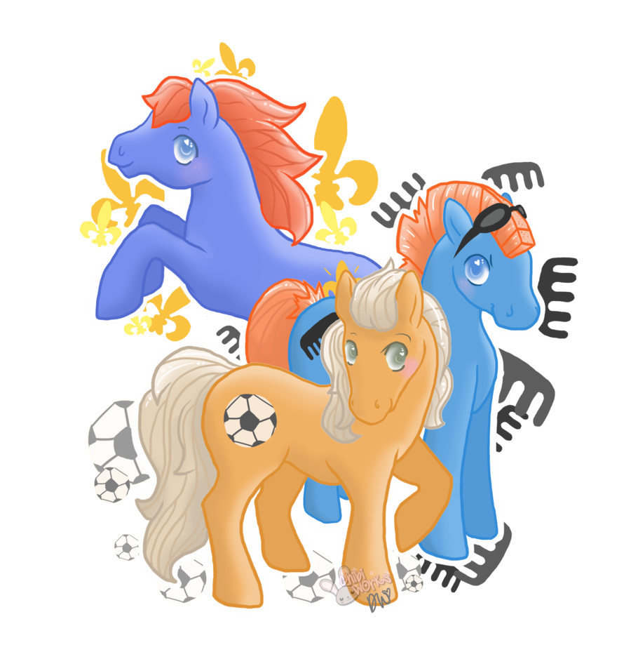 #243726 - safe, artist:chibiworks, ace, lancer, teddy, pony, g1, my ...