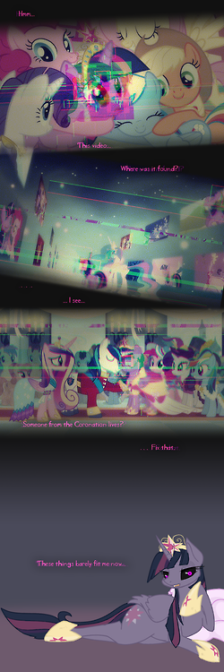 #249073 - grimdark, twilight sparkle, alicorn, pony, ask tyrant sparkle, g4, black sclera, comic ...