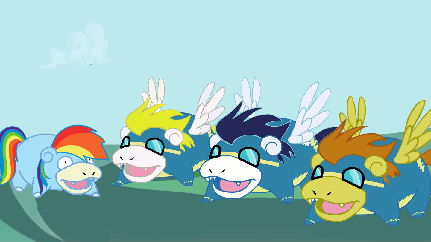 #235444 - artist needed, safe, blaze, rainbow dash, soarin', surprise ...