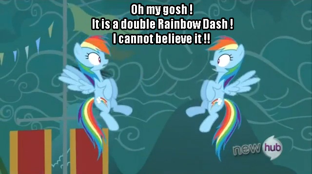 #258942 - safe, fluttershy, rainbow dash, double rainbow, duality, hub ...