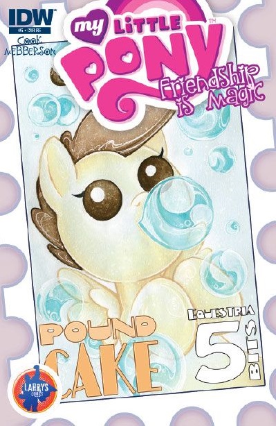 #259210 - safe, official comic, pound cake, idw, bubble, comic cover ...