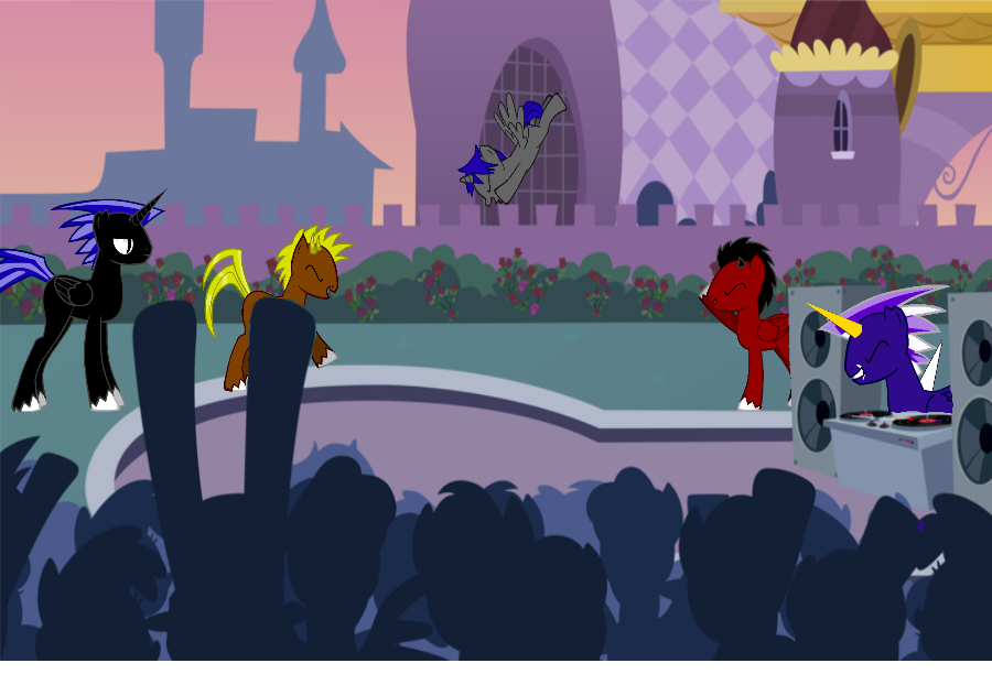 #268702 - safe, oc, kaiju pony, pony creator, anguirus, godzilla ...