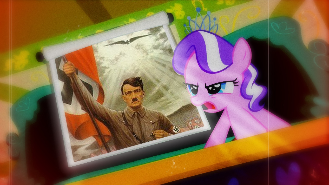 #270113 - safe, diamond tiara, earth pony, human, pony, adolf hitler ...