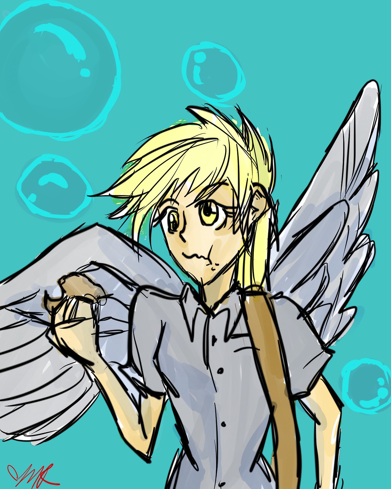 #280601 - artist needed, safe, derpy hooves, human, 30 minute art ...