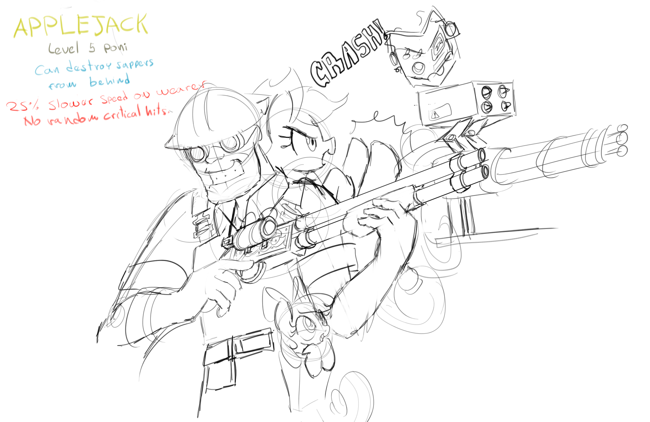 #260989 - artist needed, safe, apple bloom, applejack, g4, engineer ...