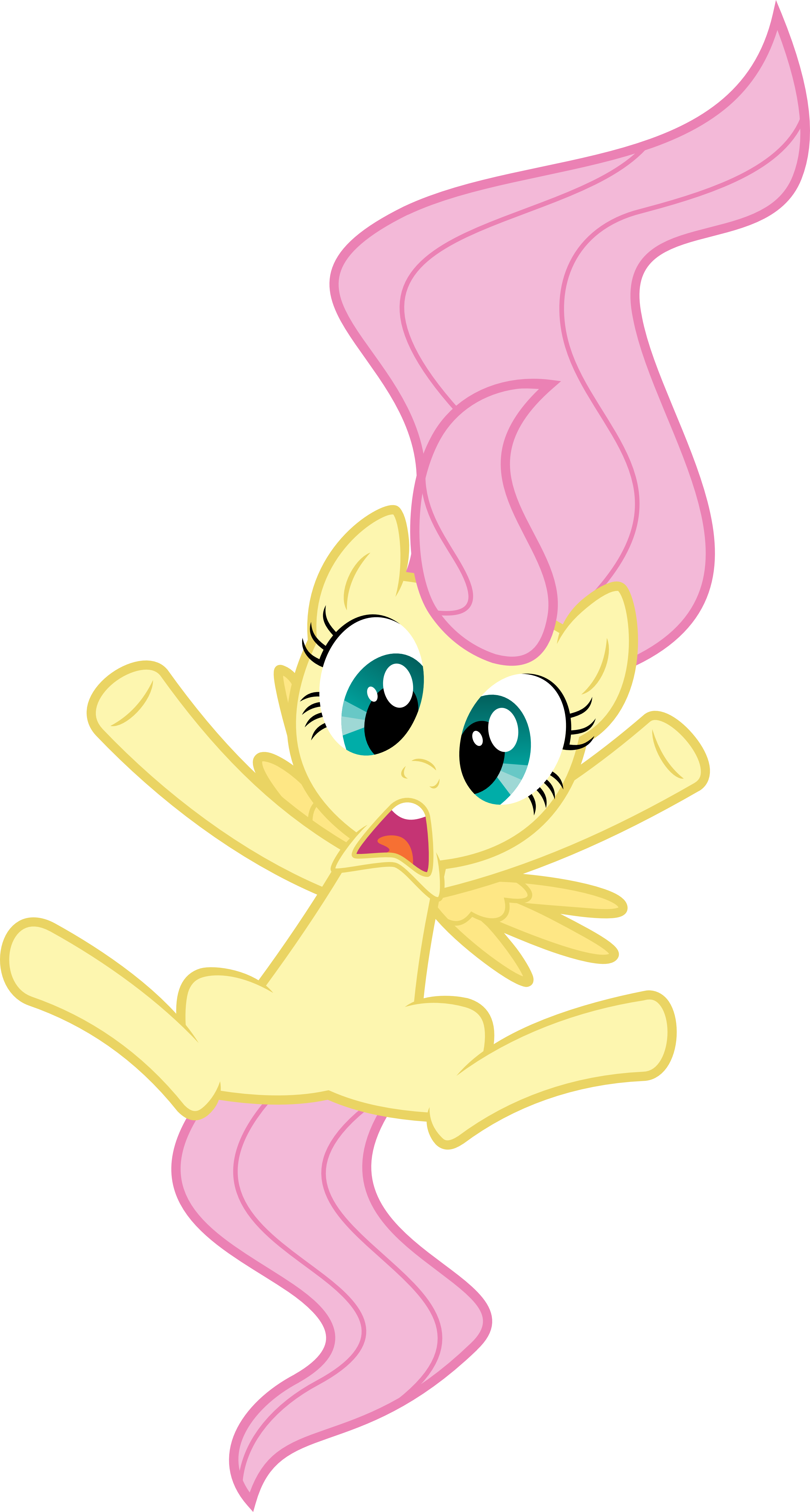 #264811 - safe, artist:sulyo, fluttershy, falling, filly, simple ...