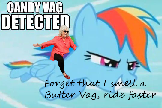 #266223 - questionable, rainbow dash, candy vag, duo, female, irl, meme ...