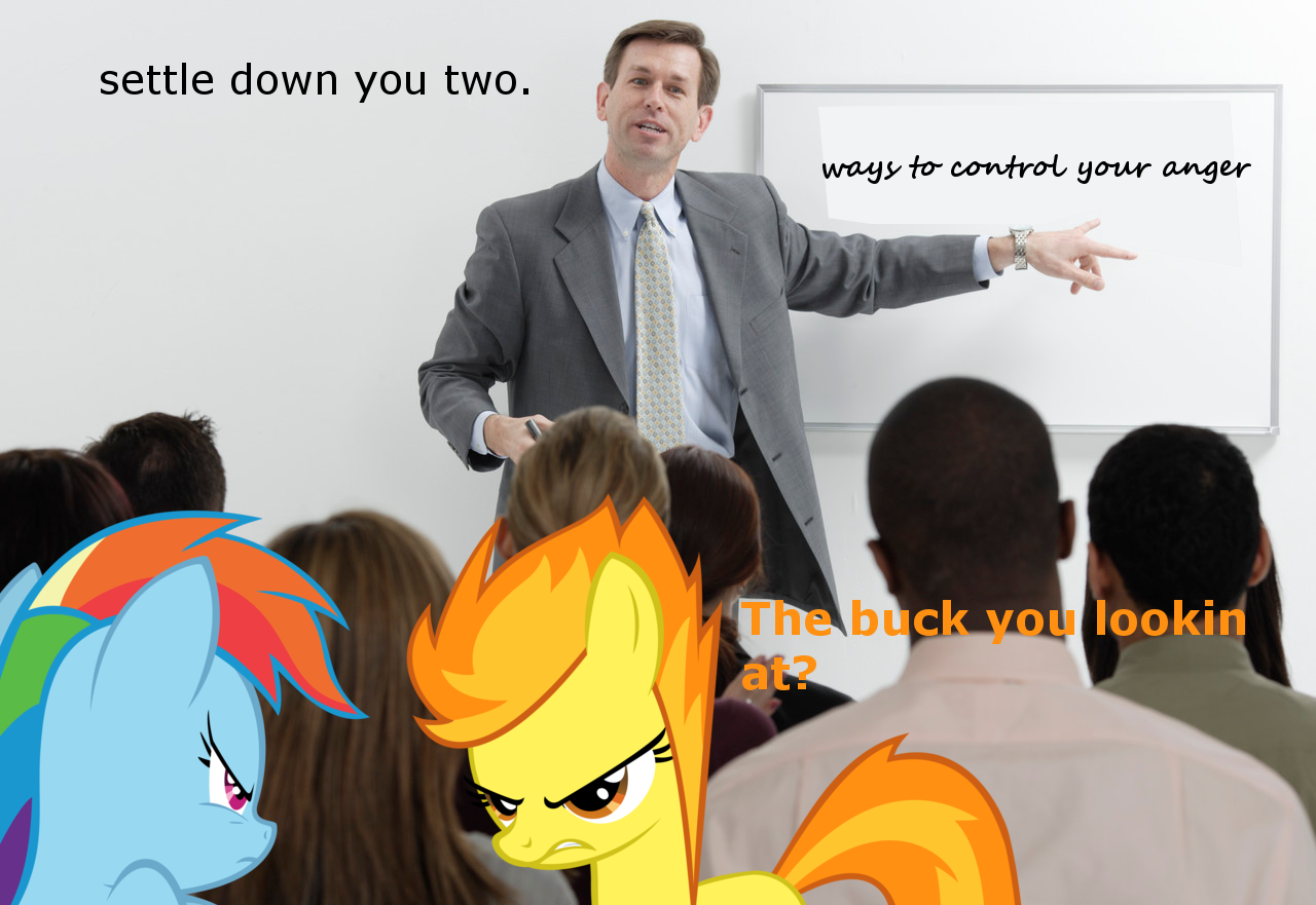#293526 - safe, rainbow dash, spitfire, g4, anger management, angry ...