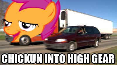 #297264 - safe, scootaloo, chicken, chickun, exploitable meme, forced ...