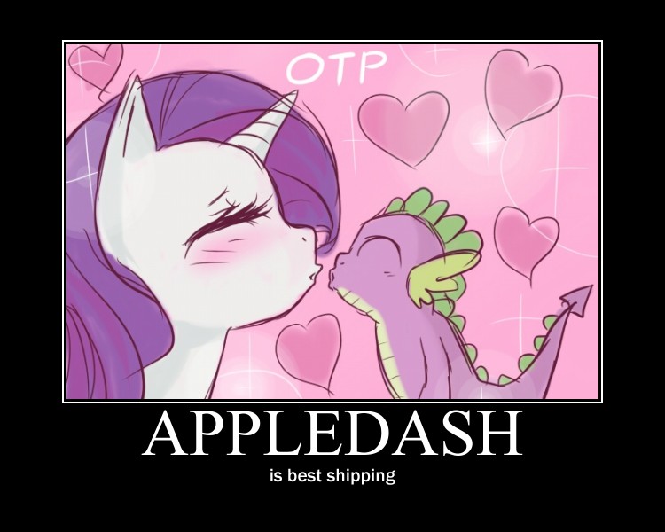 #300962 - safe, rarity, spike, appledash, caption, demotivational ...