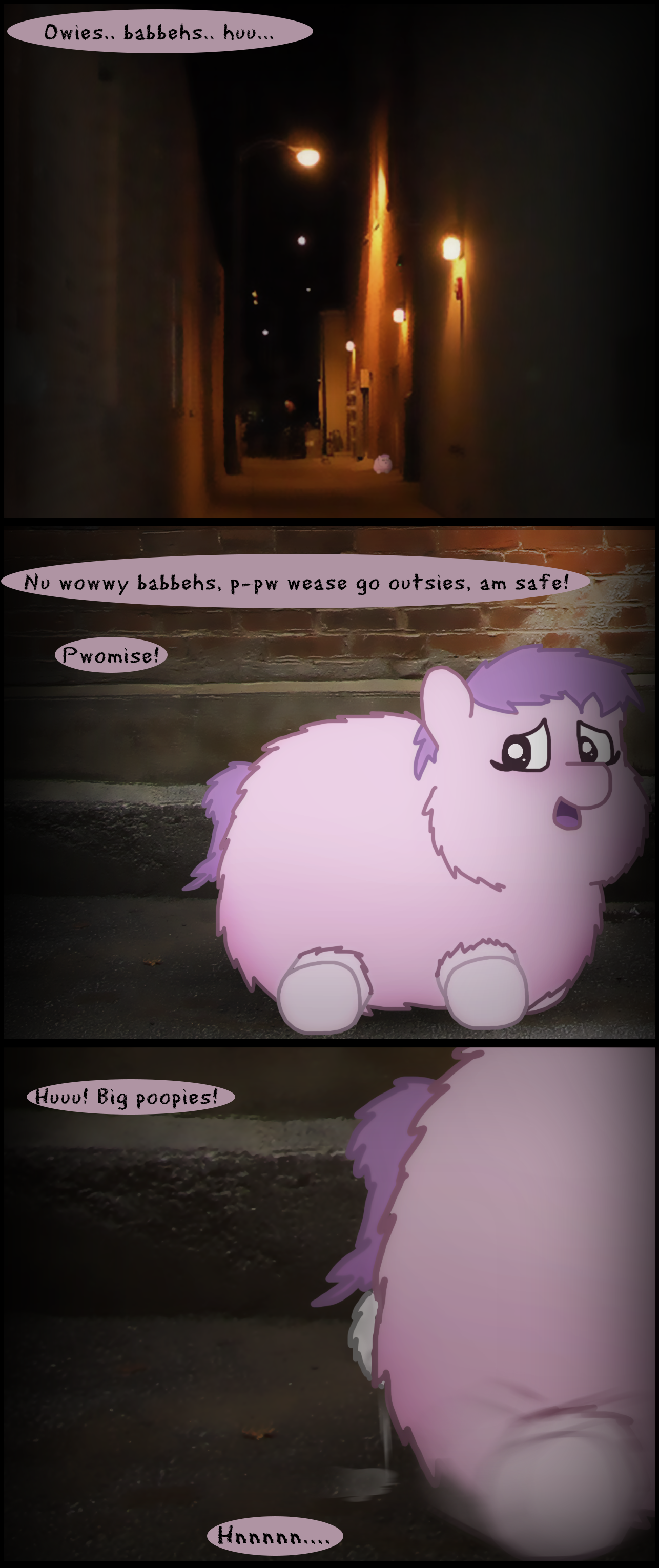 #303745 - questionable, artist:gowdie, fluffy pony, birth, birthing ...