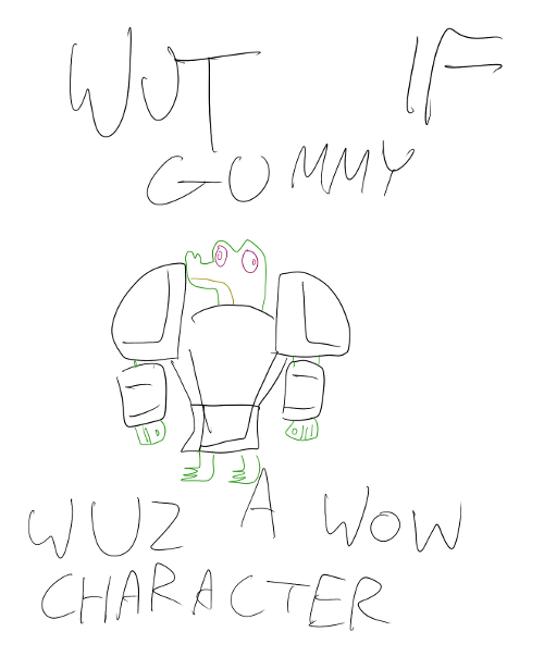 #288139 - safe, gummy, exploitable meme, meme, warcraft, world of warcraft, wut if gummy wuz a ...