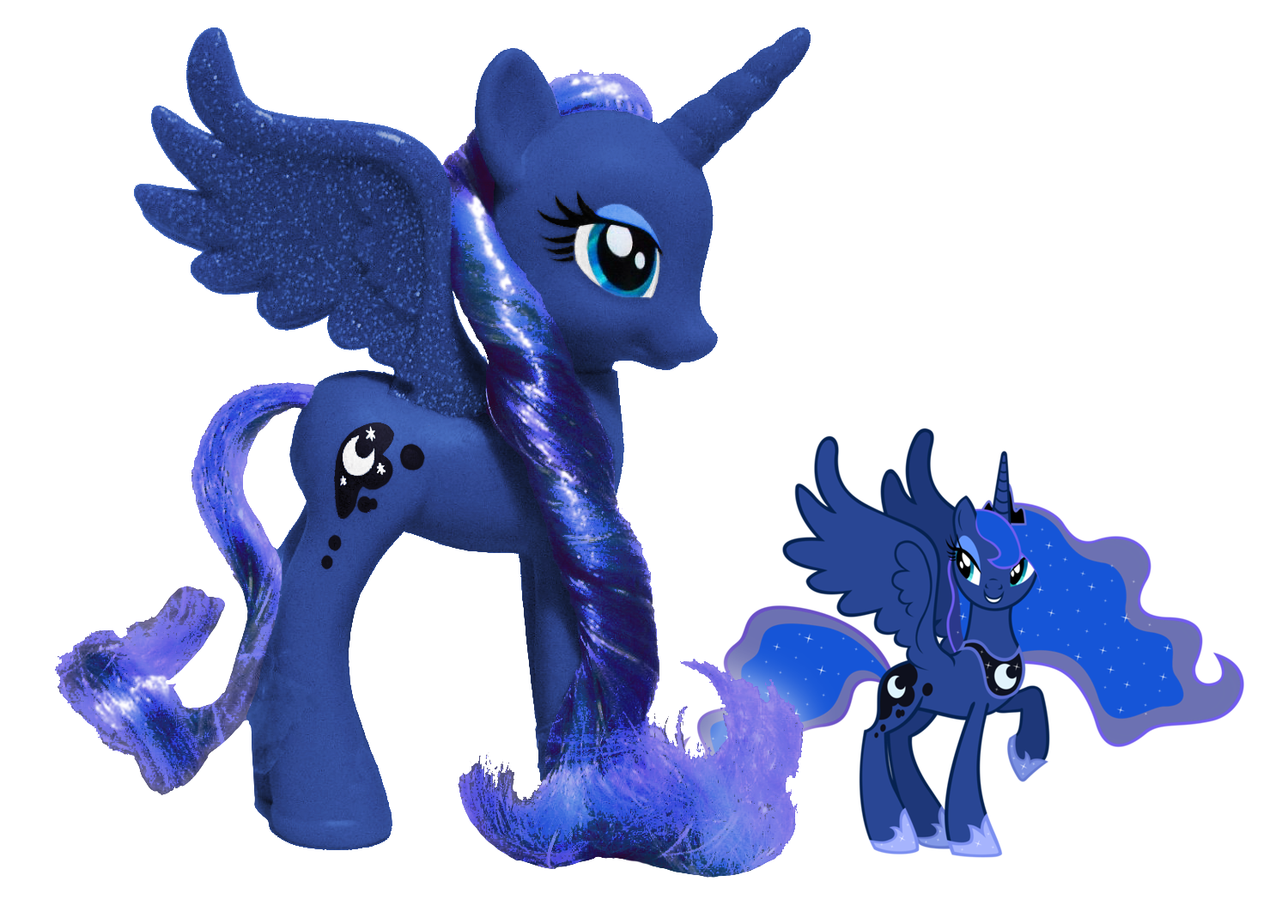 #331275 - artist:tenaflyviper, brushable, princess luna, recolor, safe ...