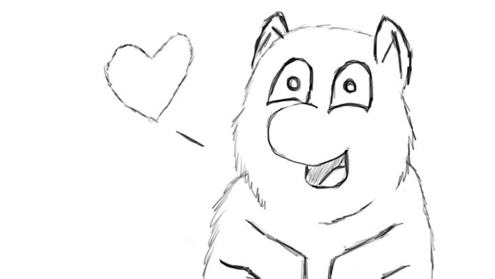 #316248 - safe, fluffy pony, black outlines, bust, fluffy pony original ...