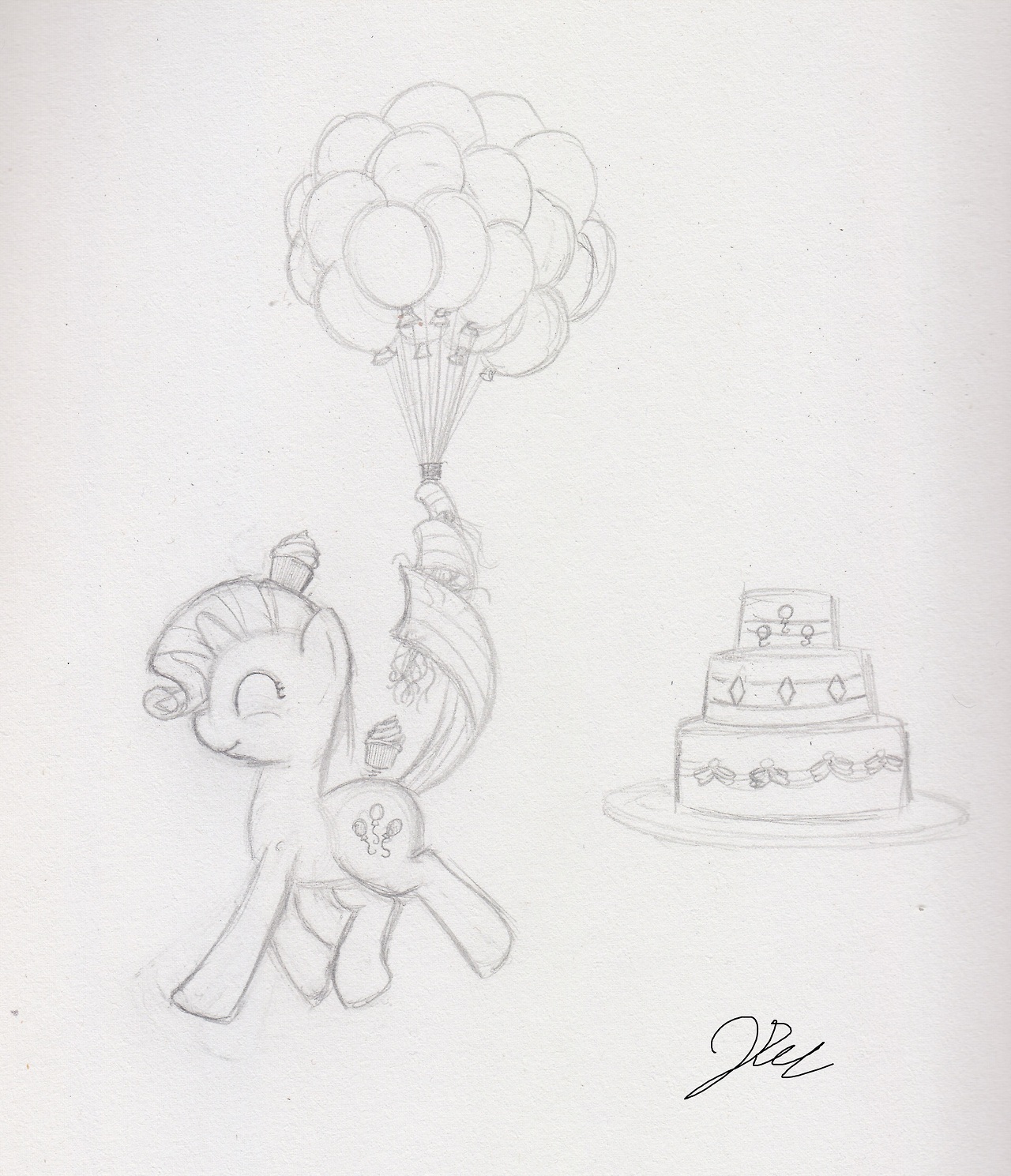 #319219 - safe, rarity, balloon, cake, cupcake, personality swap ...
