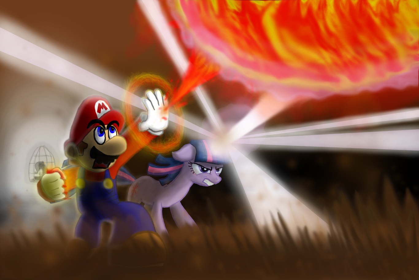 Twilight Sparkle Vs Mario