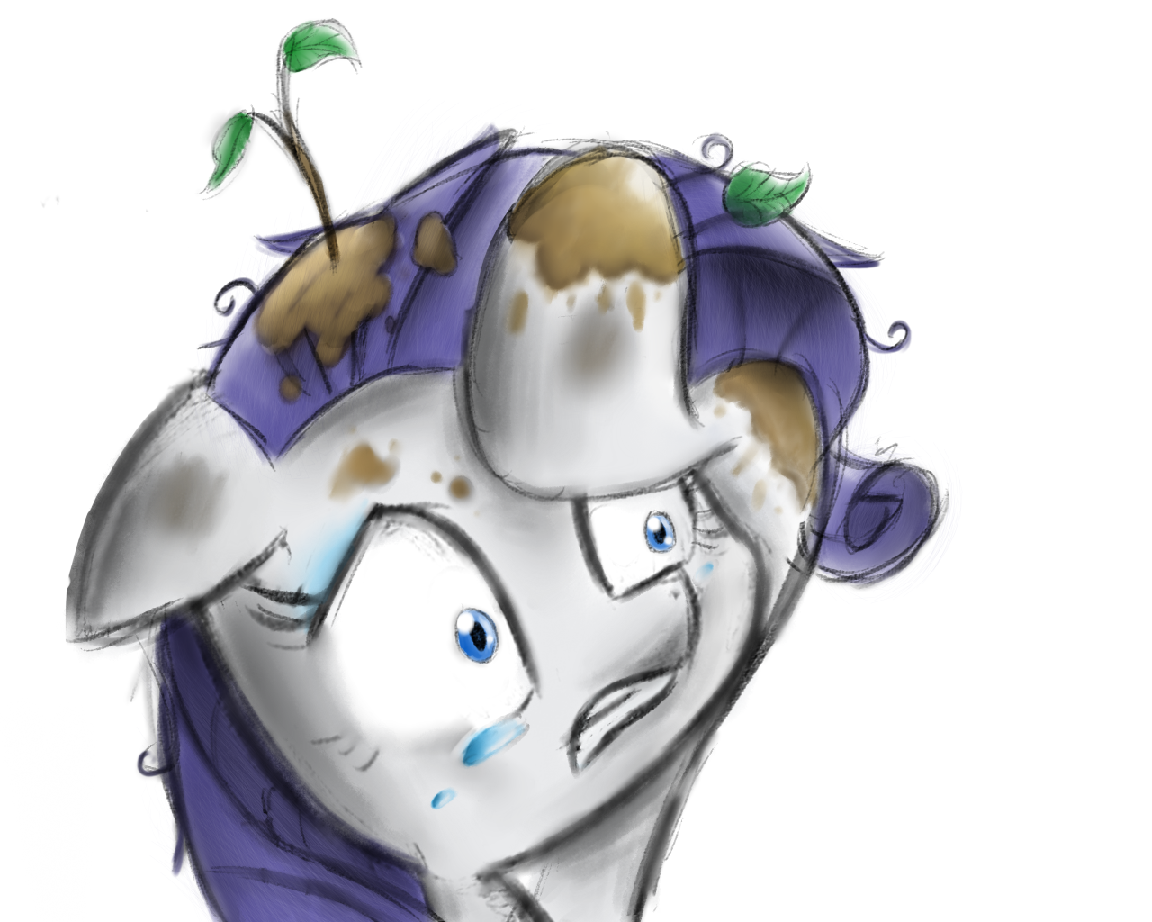 #348837 - safe, artist:beornus, rarity, g4, dirty, female, mud, solo ...