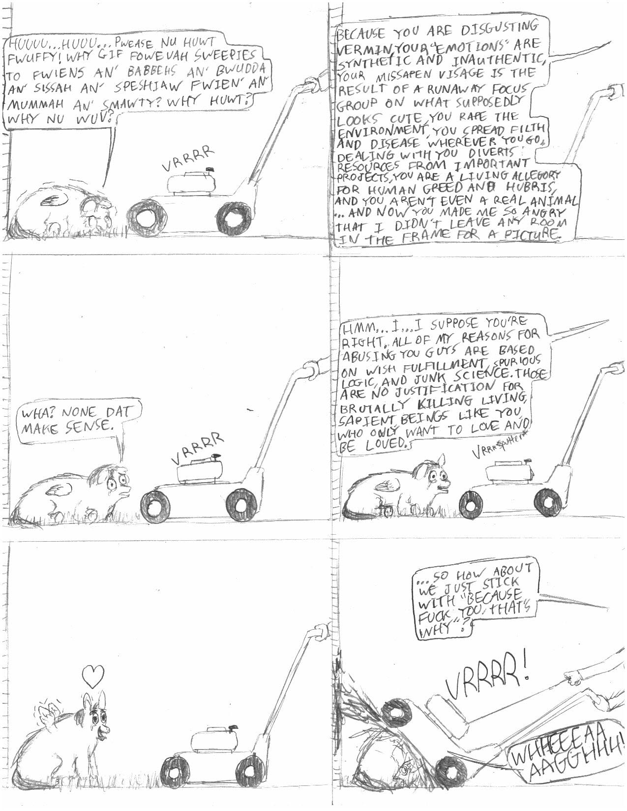 #358314 - grimdark, grotesque, fluffy pony, blood, comic, crying ...