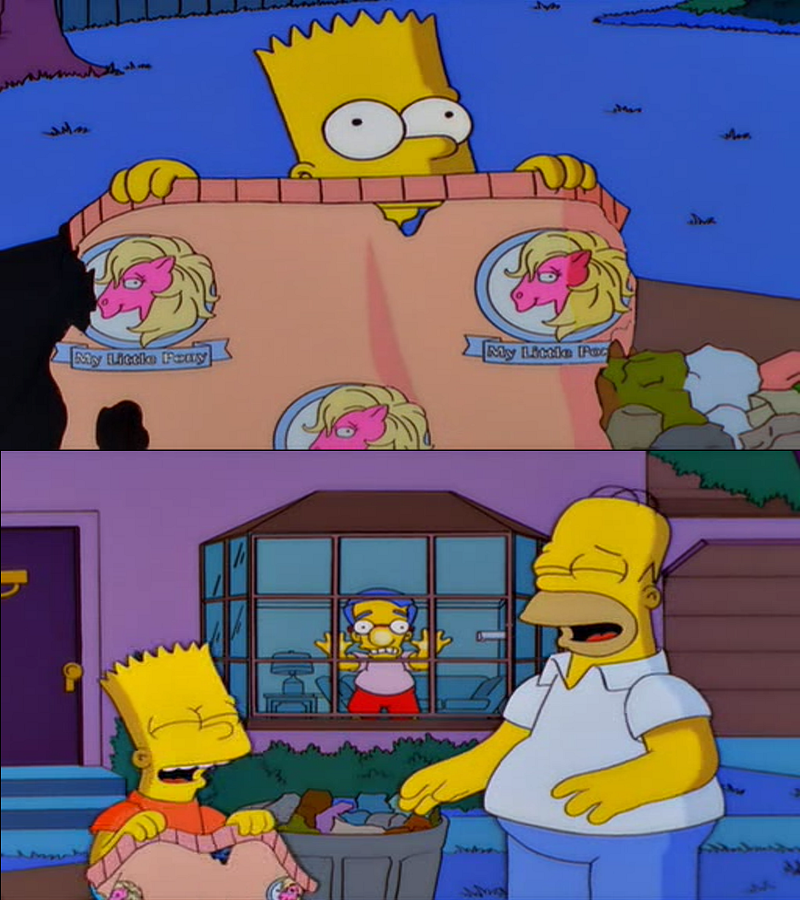 #375828 - safe, barely pony related, bart simpson, bedsheets, brony ...