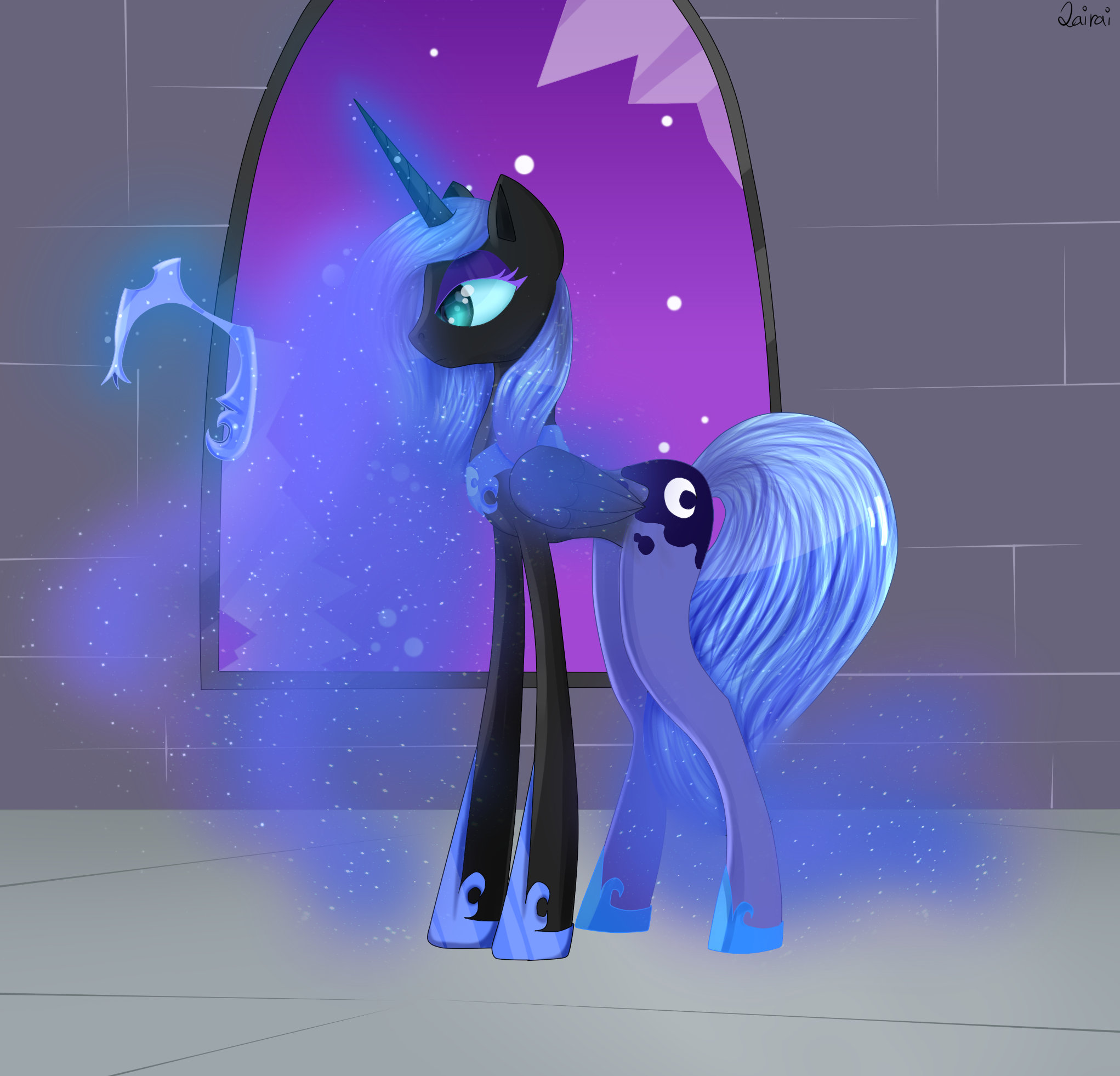 #362832 - safe, artist:lairai, nightmare moon, princess luna, corrupted ...