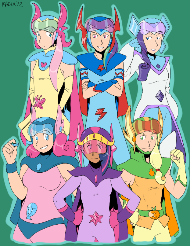 #384777 - safe, artist:general-radix, applejack, fluttershy, pinkie pie ...