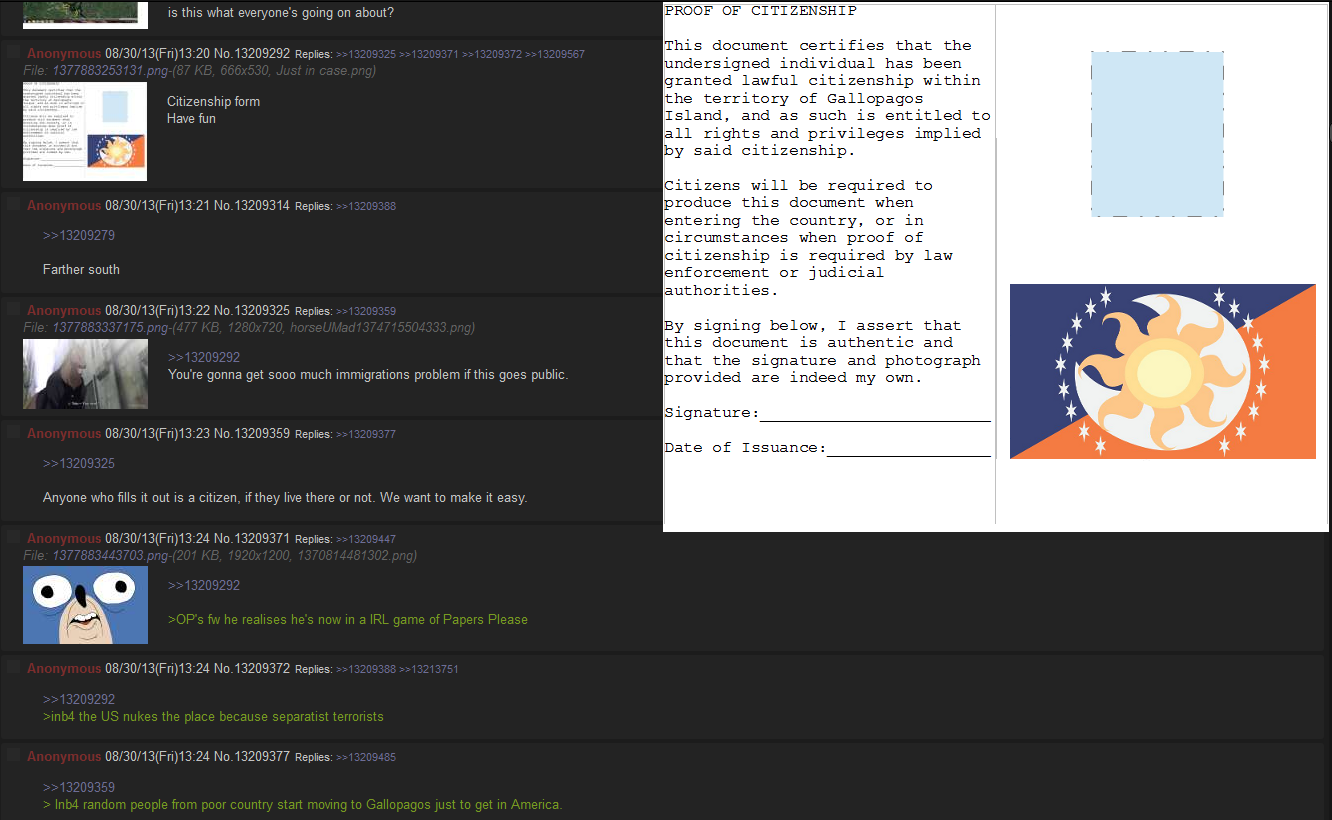 #414970 - safe, /mlp/, /mlp/ island, 4chan, 4chan screencap, flag ...