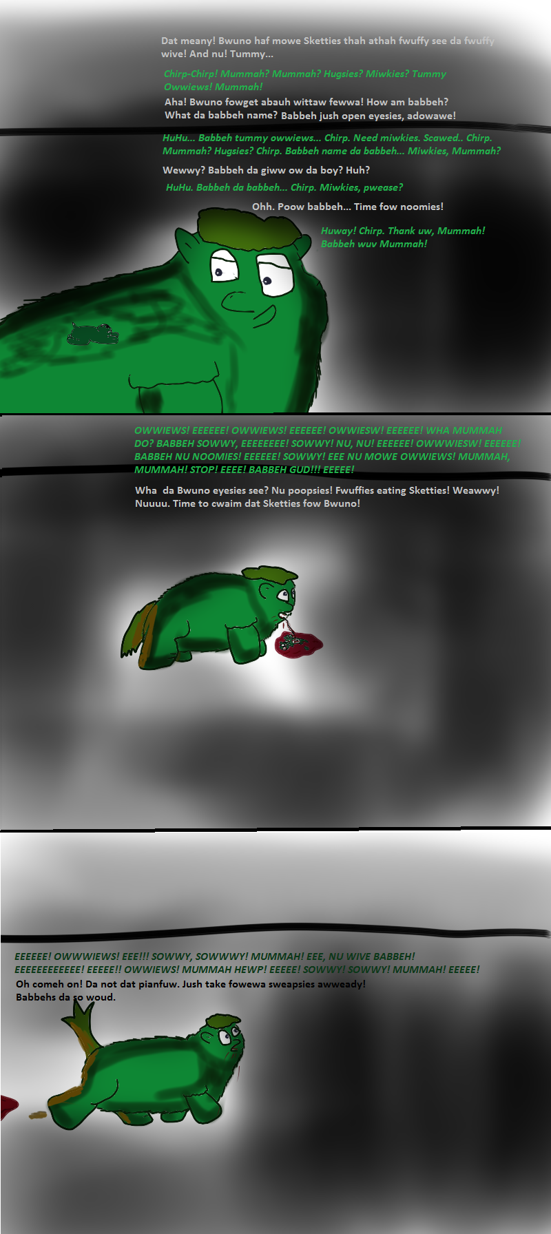 #393099 - grimdark, grotesque, fluffy pony, blood, bruno, comic, fluffy ...