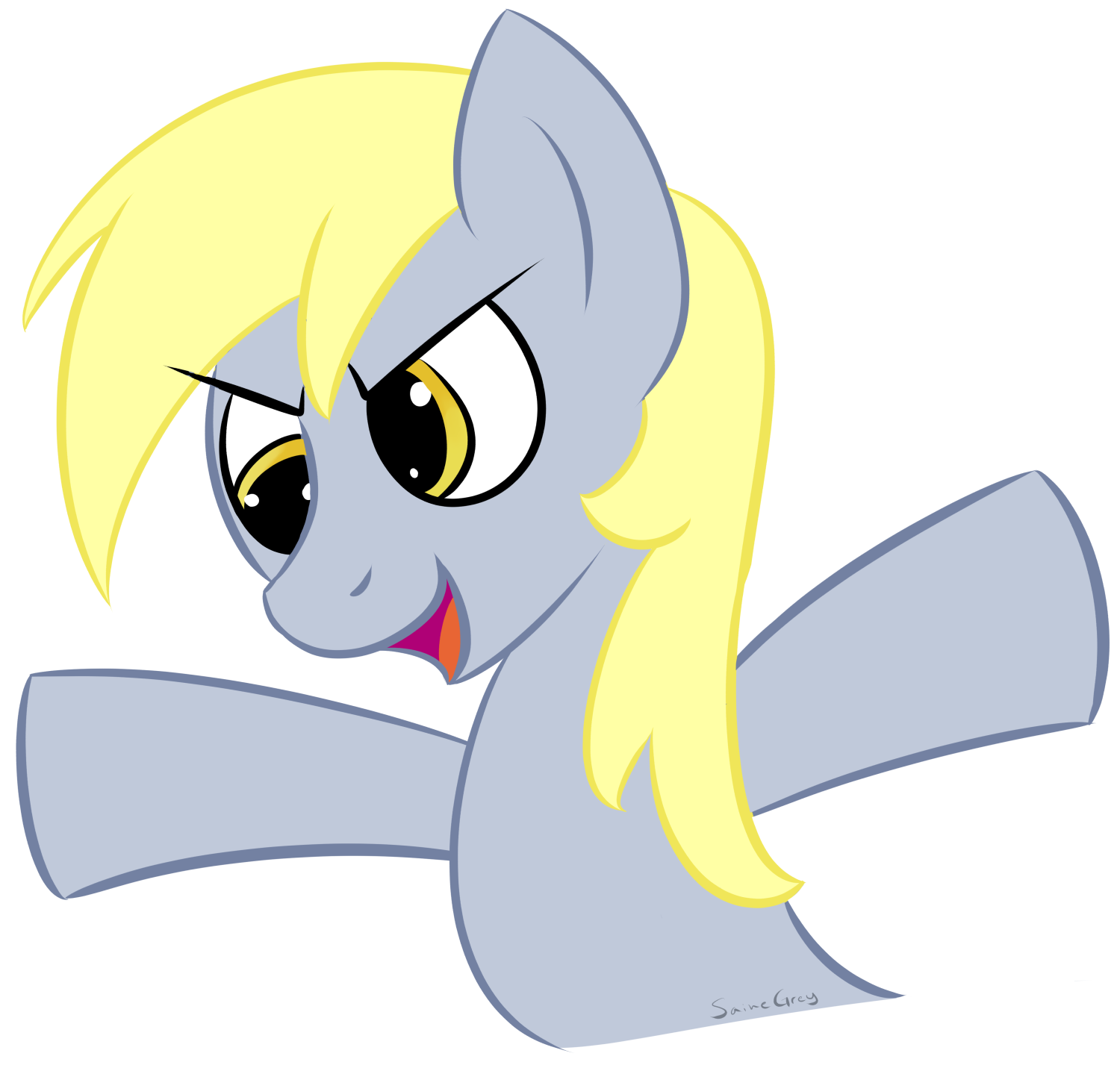 #394392 - safe, artist:saine grey, derpy hooves, pegasus, pony, female ...