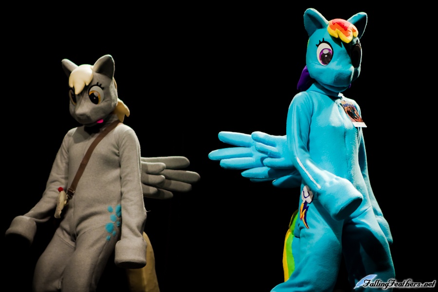 #433349 - safe, derpy hooves, rainbow dash, human, cosplay, fursuit ...