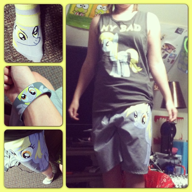 #437980 - safe, derpy hooves, human, bracelet, clothes, hot topic, irl ...