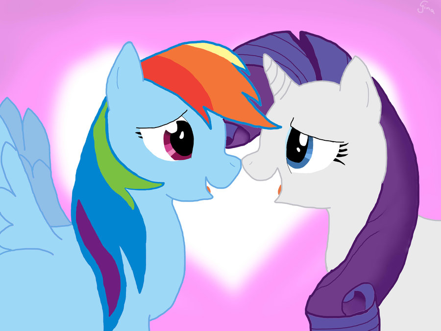 #530033 - safe, artist:blueshinelady, rainbow dash, rarity, g4, female ...