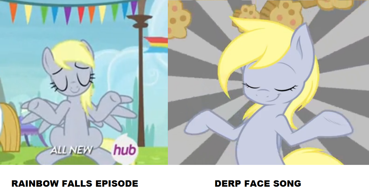 #538973 - safe, derpy hooves, pegasus, pony, comparison, derpface ...