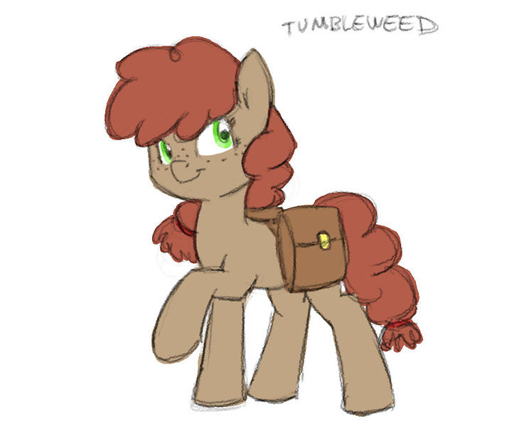 #742080 - safe, artist:carnifex, oc, oc only, oc:tumbleweed - Derpibooru