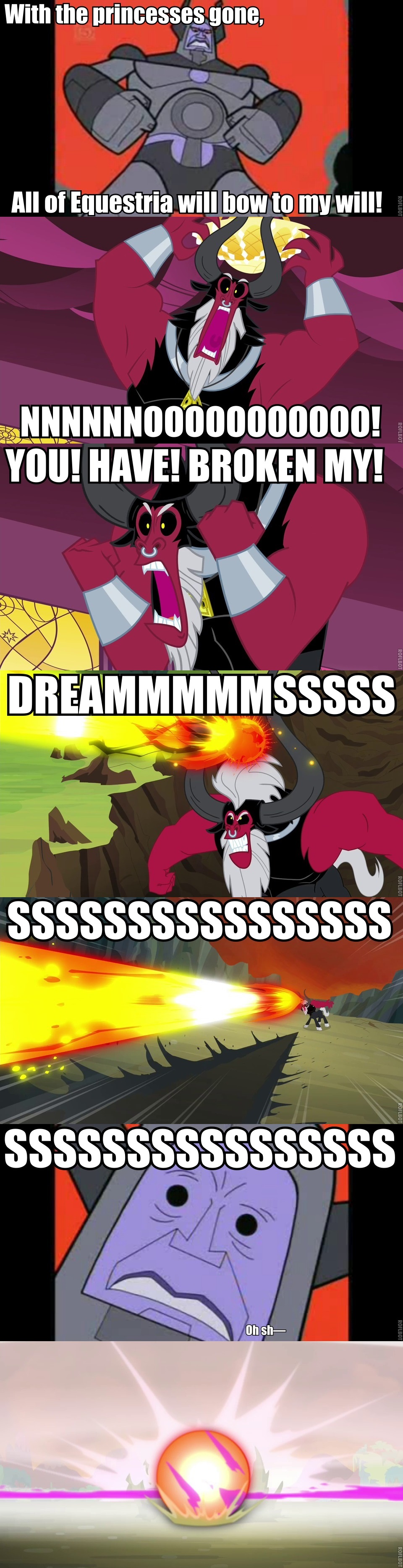 #742457 - safe, lord tirek, everyone steals tirek's meme, exploitable meme, galactus, meme ...