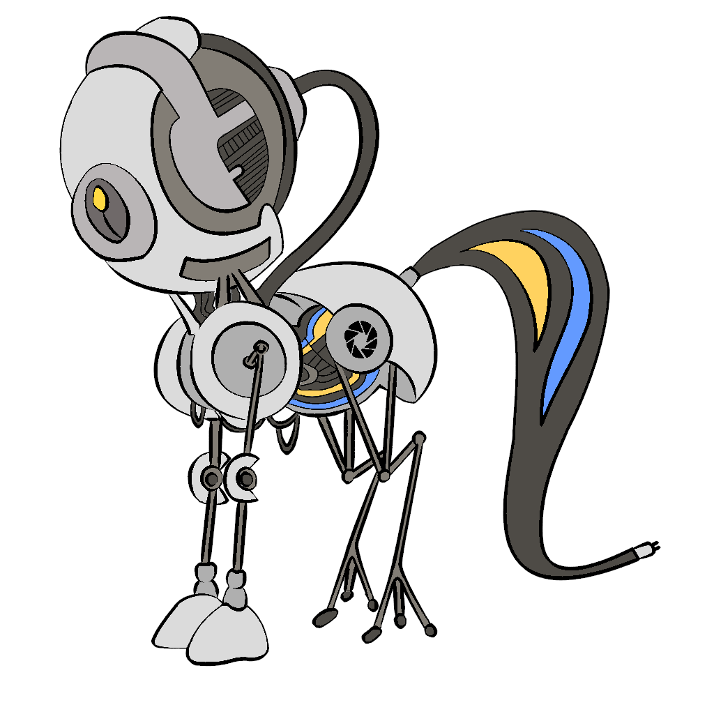 #744035 - safe, robot, aperture science, glados, ponified, portal ...