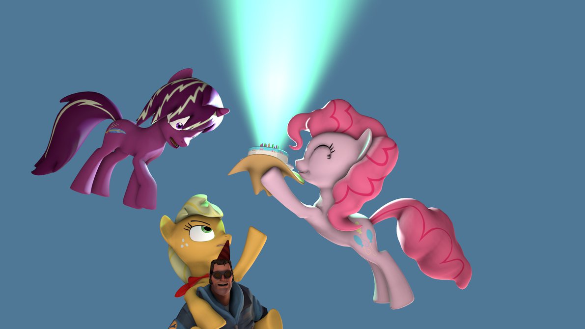 #769791 - safe, applejack, pinkie pie, g4, crossover, engineer ...