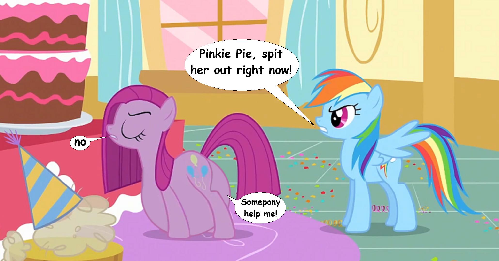 #784911 - safe, artist:voreediter, pinkie pie, rainbow dash, pegasus ...