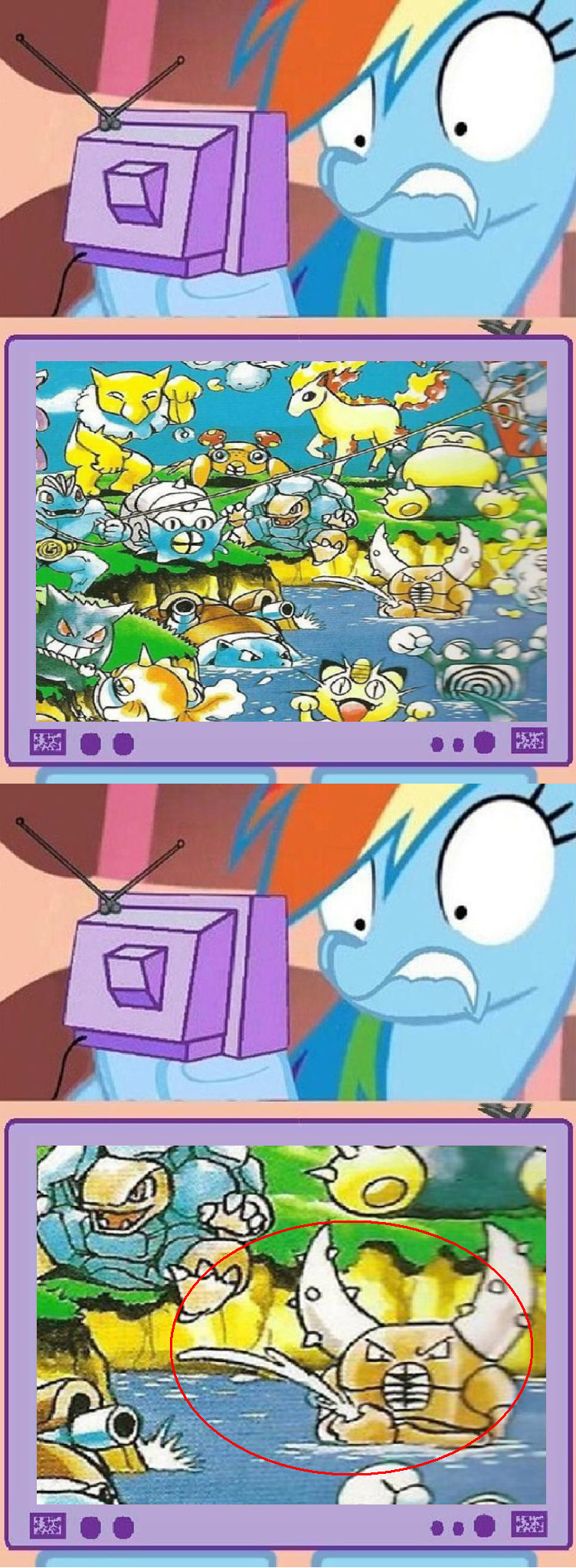 #786325 - suggestive, rainbow dash, aerodactyl, blastoise, fish, gengar ...