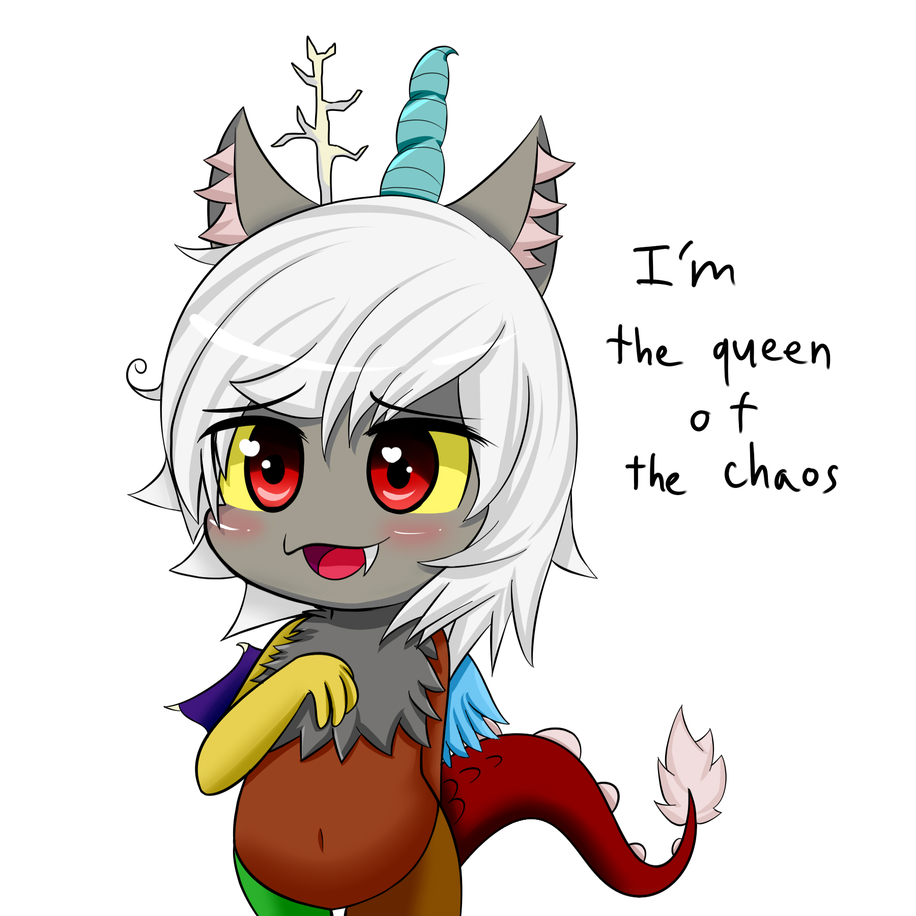 #792513 - safe, artist:sticky-plaster, discord, eris, rule 63, solo ...