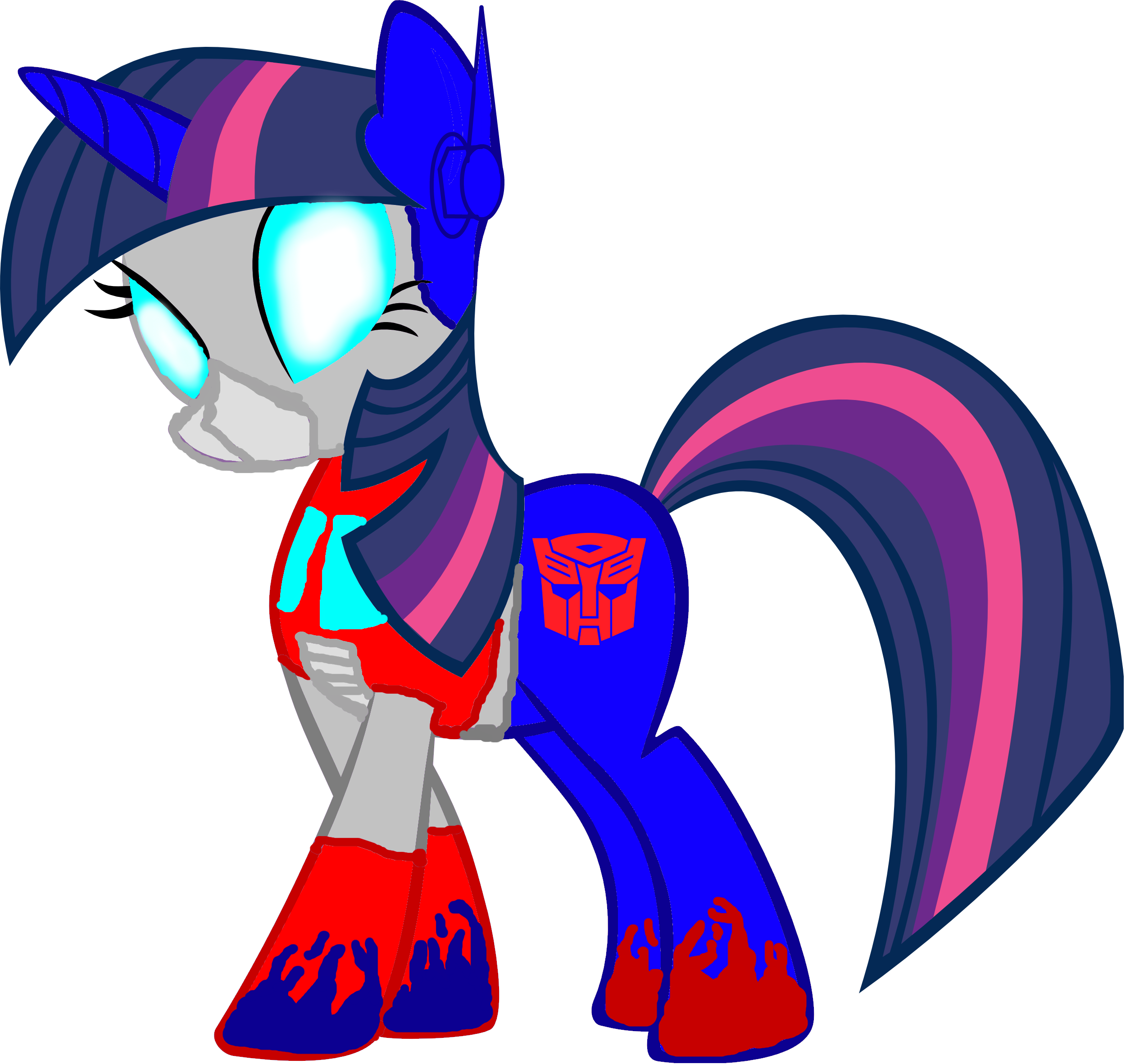 #793357 - safe, twilight sparkle, autobot, cardboard twilight, fusion ...