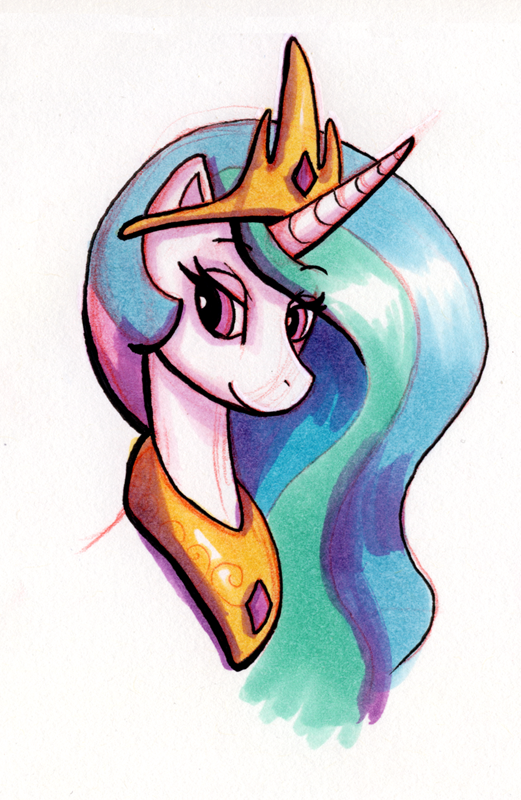 #795335 - safe, artist:truespawnling, princess celestia, female ...